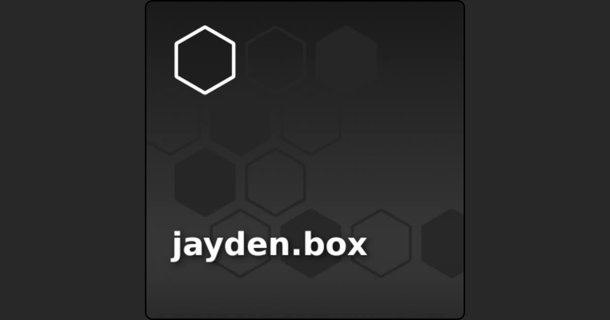 jayden.box - Profile | .box